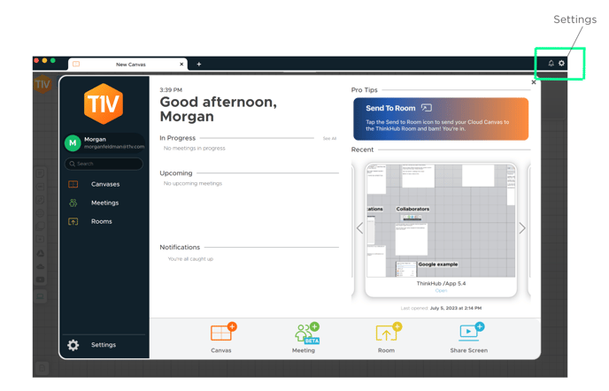 How do I change my name on my T1V app?